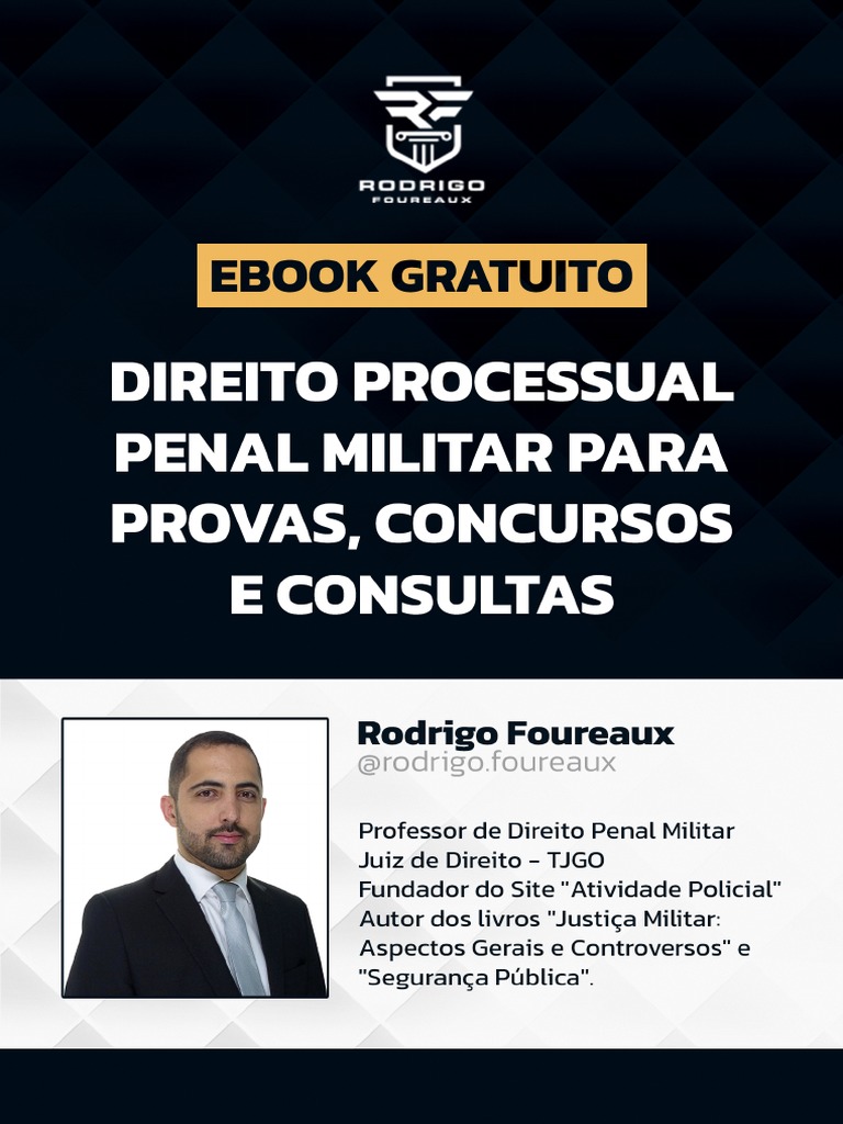 Direito Processual Penal Militar para Provas Concursos | PDF | Procedimento criminal | Direito Penal