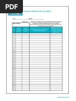 Defrosting Tempreature Chart | PDF