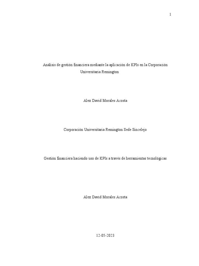 Segundo Avance | PDF | Indicador de rendimiento | Presupuesto
