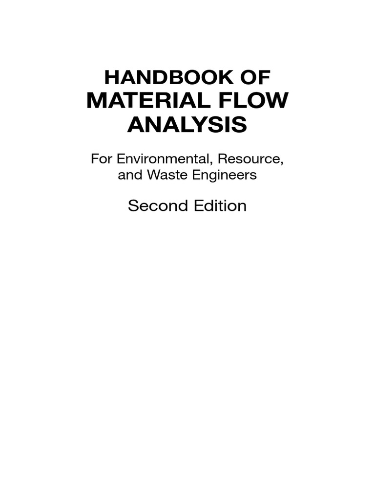 Handbook of Material Flow Analysis For Environmental, Resource, and Waste Engineers | PDF
