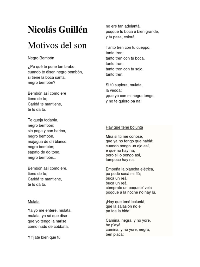 Nicolas Guillen | PDF