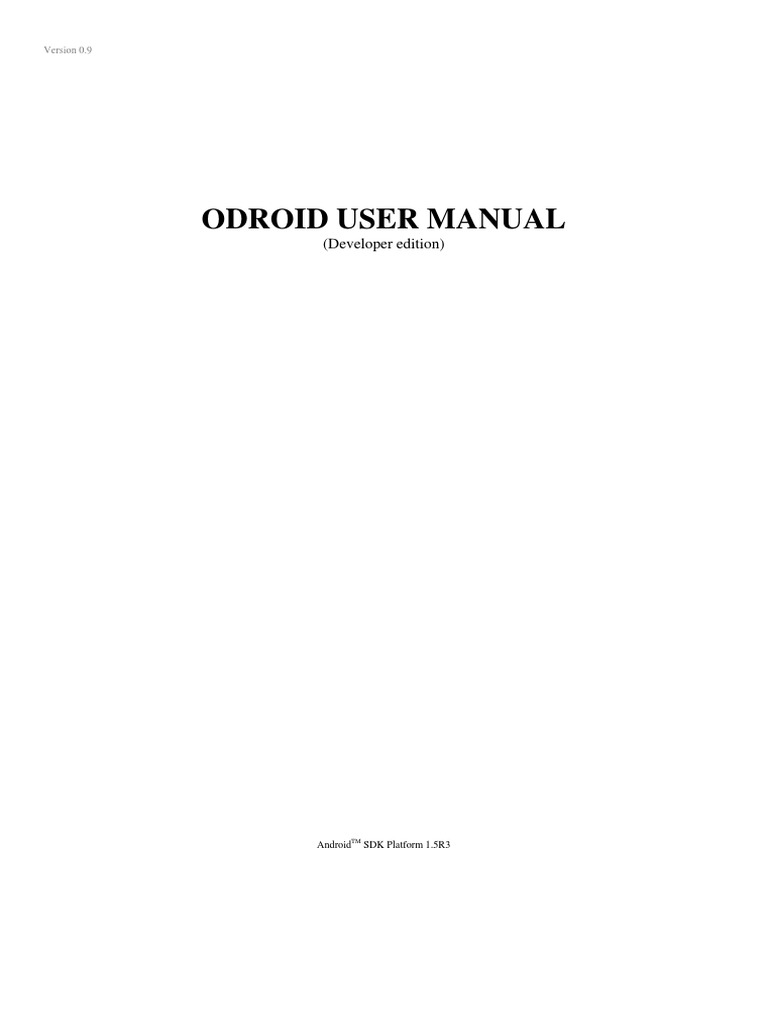 Odroid User Manual Eng v091 | PDF