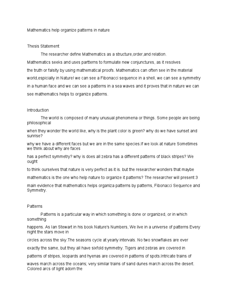 Synthesis Paper Mathematics | PDF