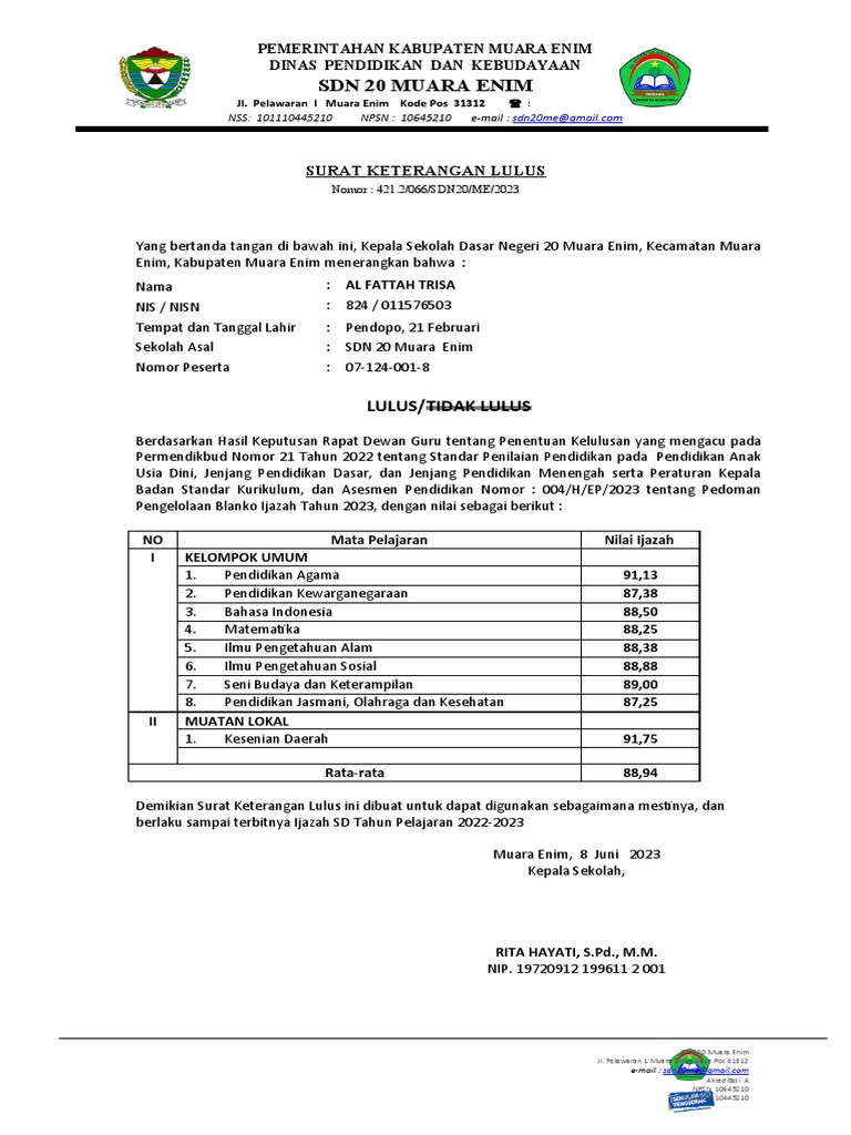 SKL Terbaru | PDF