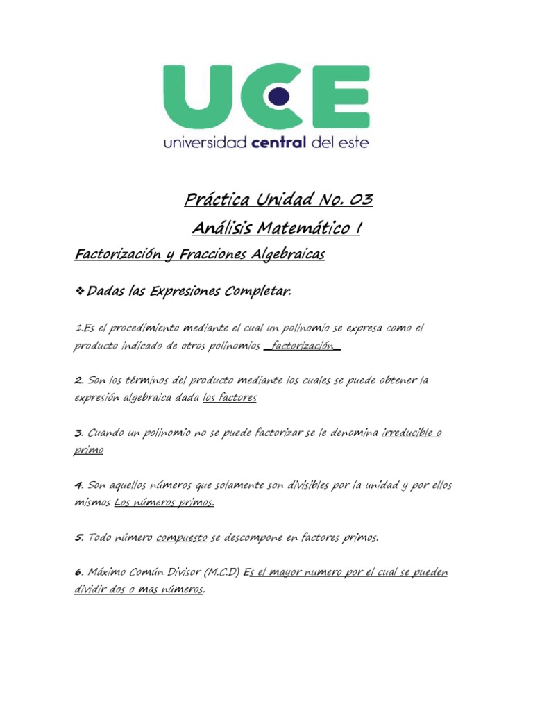 Pract 3 | PDF | Número primo | Factorización