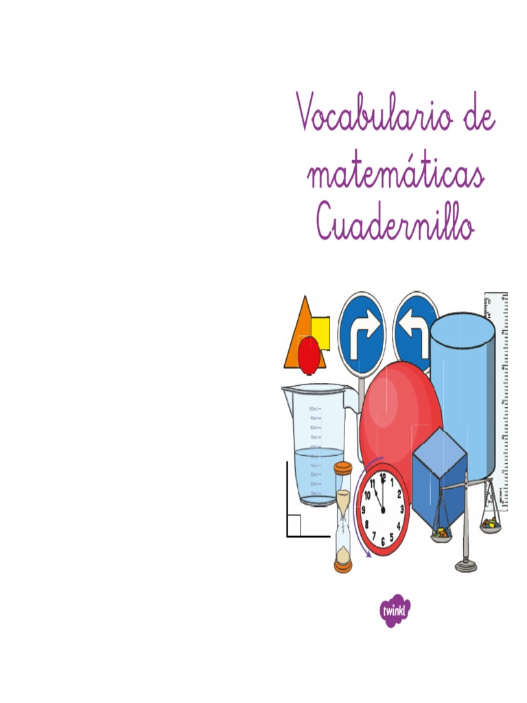 Vocabulario de Matematicas Cuadernillo | PDF | División (Matemáticas ...