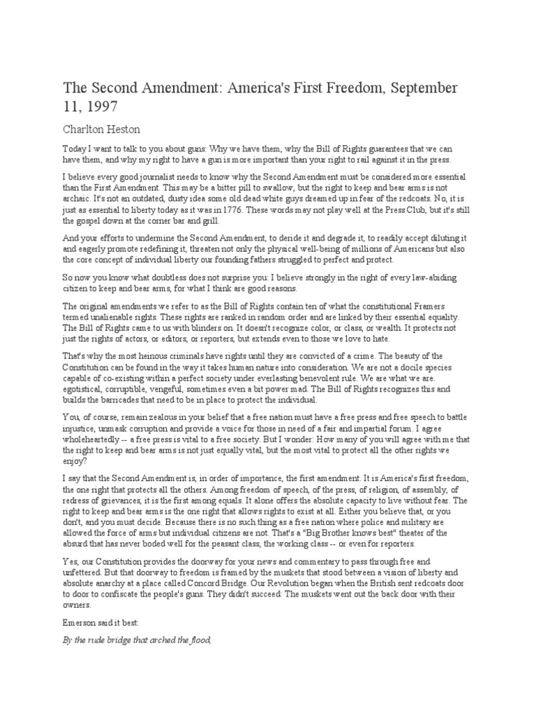 The Second Amendment | PDF