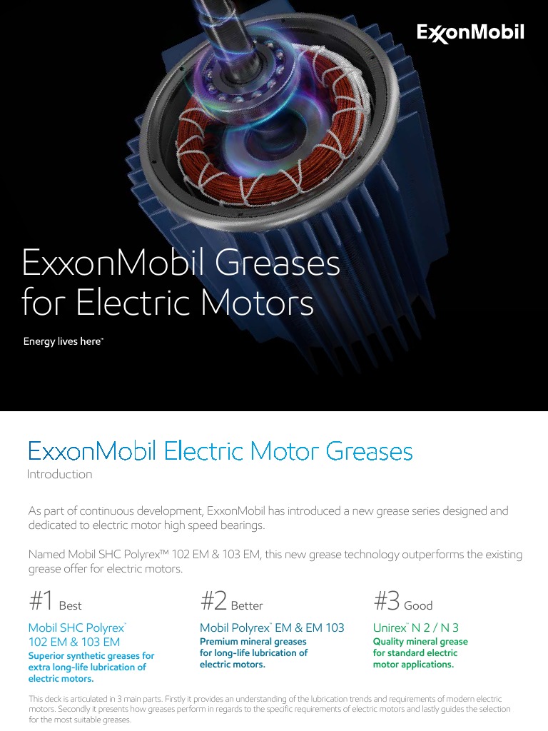 Electric-Motor-Greases Offer and Selection | PDF | Electric Motor ...