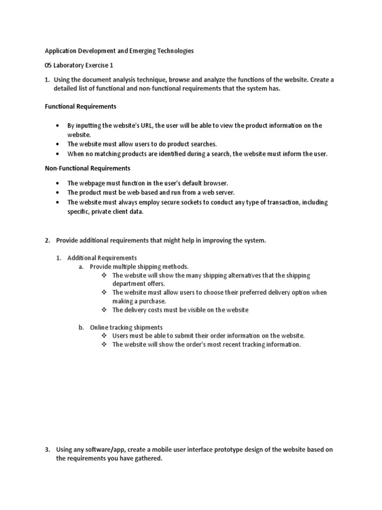 05 Laboratory Exercise 1 | PDF 05 Laboratory Exercise 1 | PDF