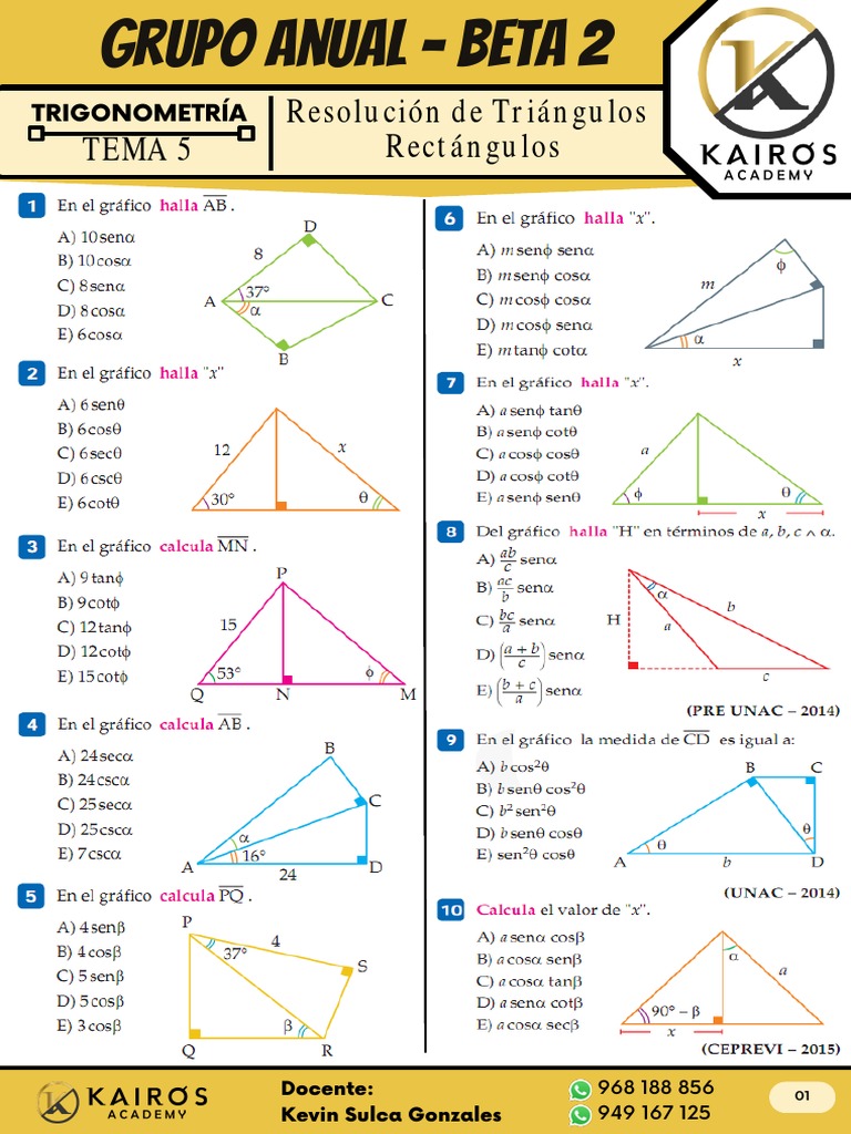 b2 Trigonometría Clase 5 | PDF