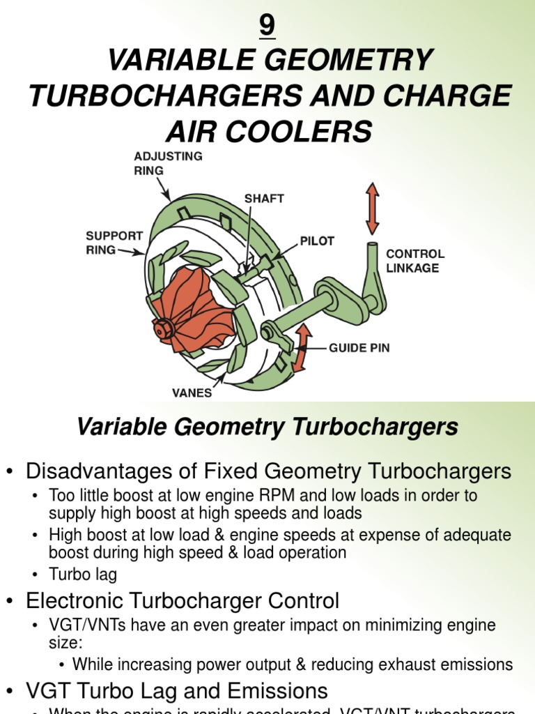 9 Variable Geometry Turbochargers and Charge Air Coolers | PDF