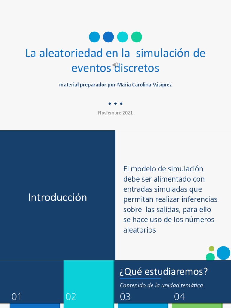 La Aleatoriedad en La Simulación de Eventos Discretos | PDF | Variable ...