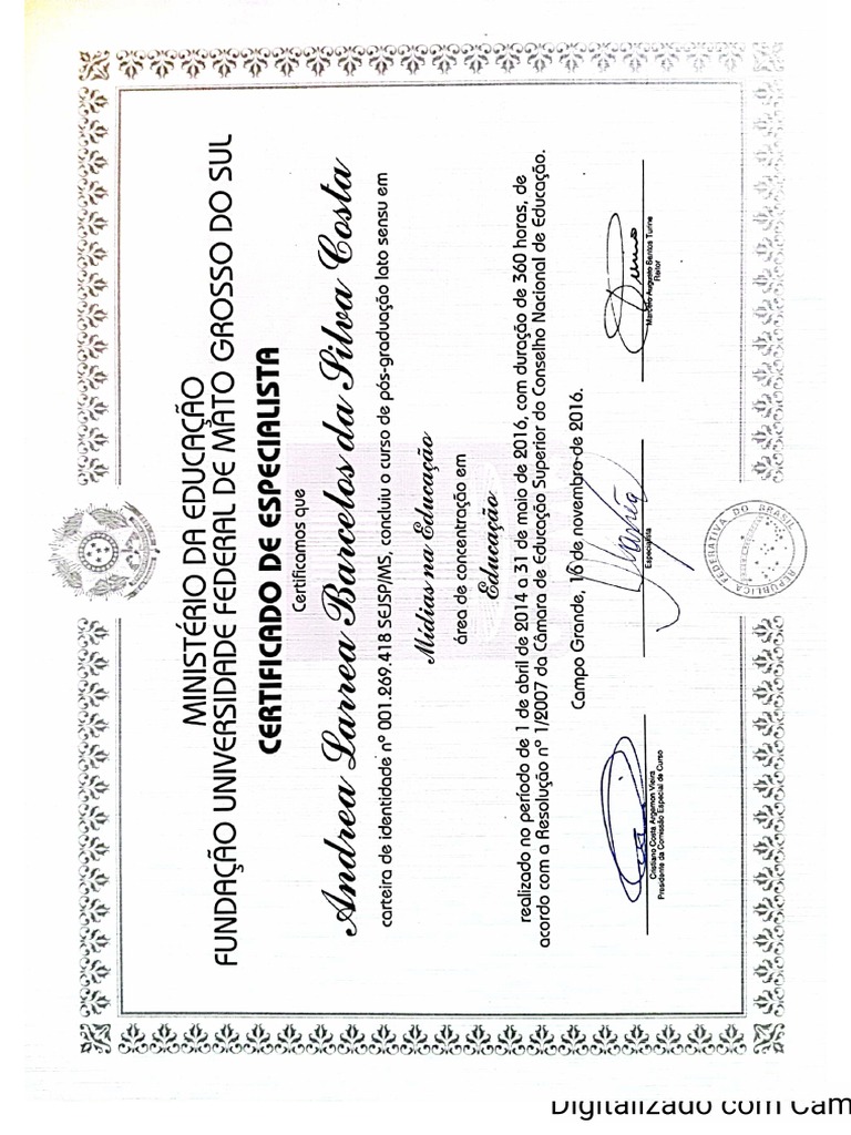 Certificado Pós | PDF