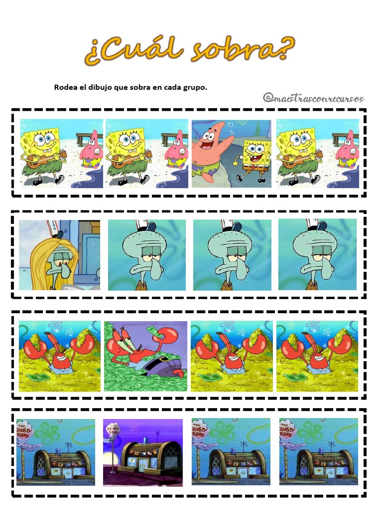 Identifica el dibujo diferente | PDF