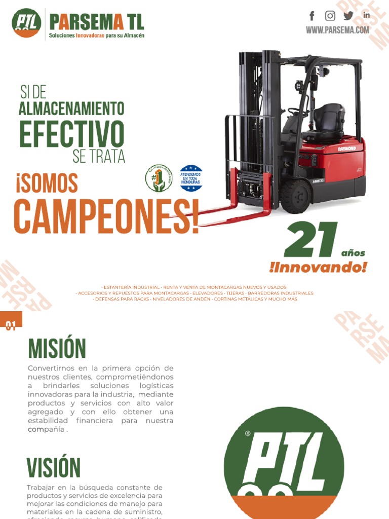 Catálogo PARSEMA TL 20212 ® | PDF | Máquina elevadora | Transporte