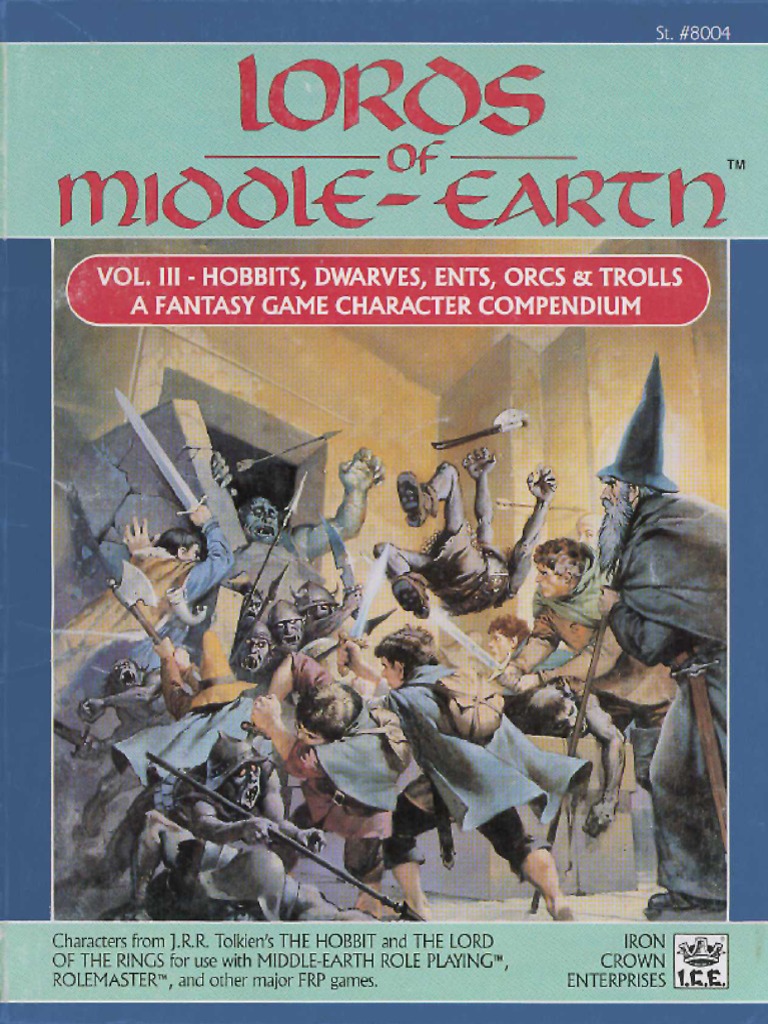 MERP 8004 Lords Of Middle Earth III - Hobbits, Dwarves, Ents, Orcs ...