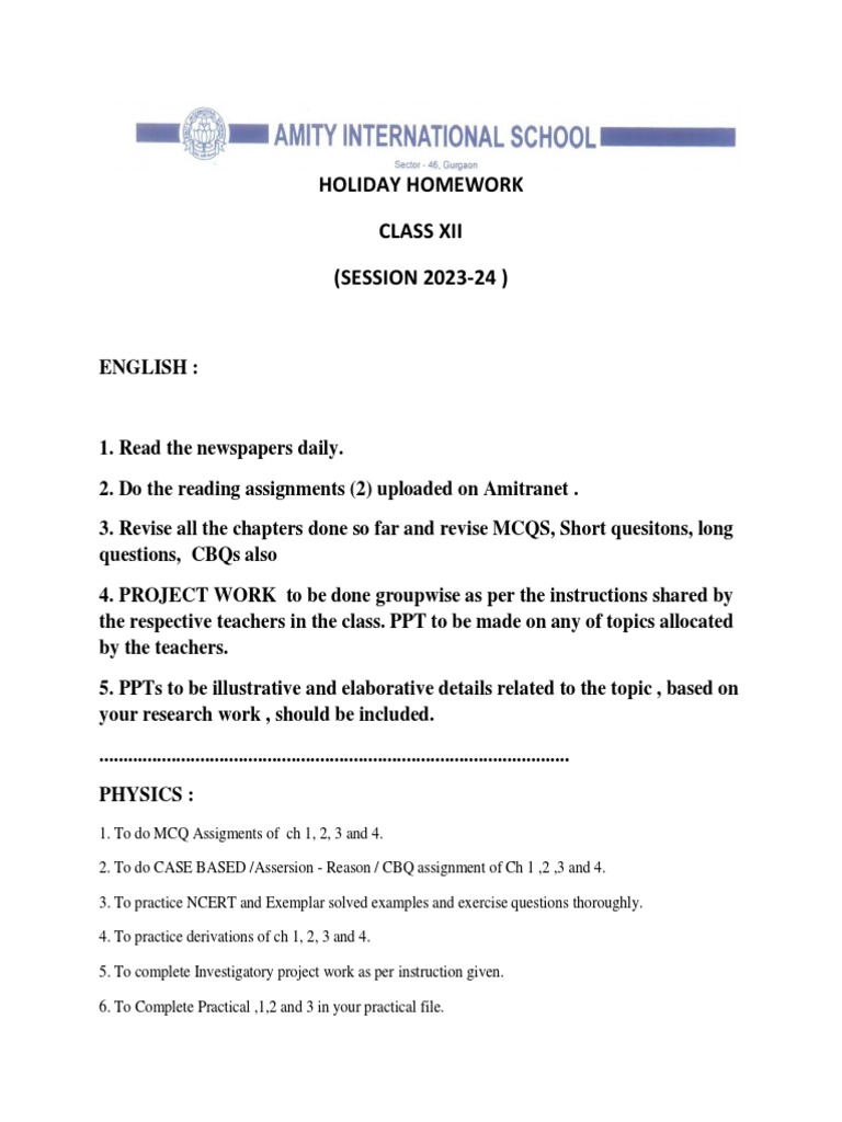 Eea2a - HOLIDAY HOMEWORK XII | PDF | Artificial Intelligence | Intelligence (AI) & Semantics