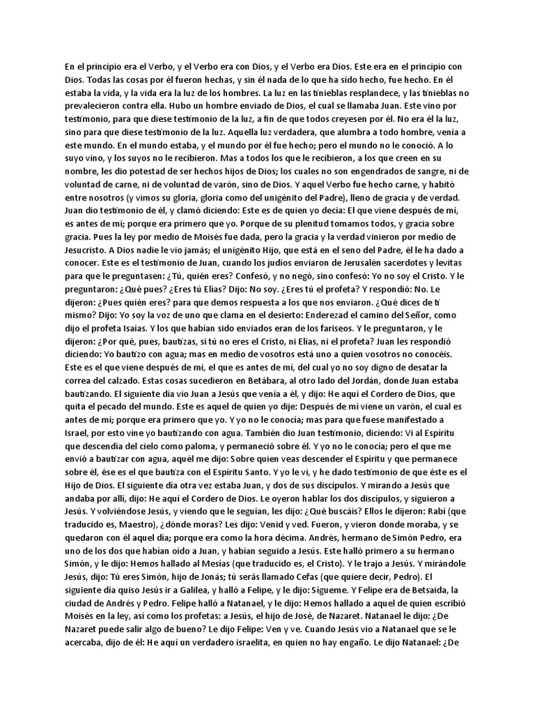 En El Principio Era El Verbo | PDF | Jesús | San Pedro