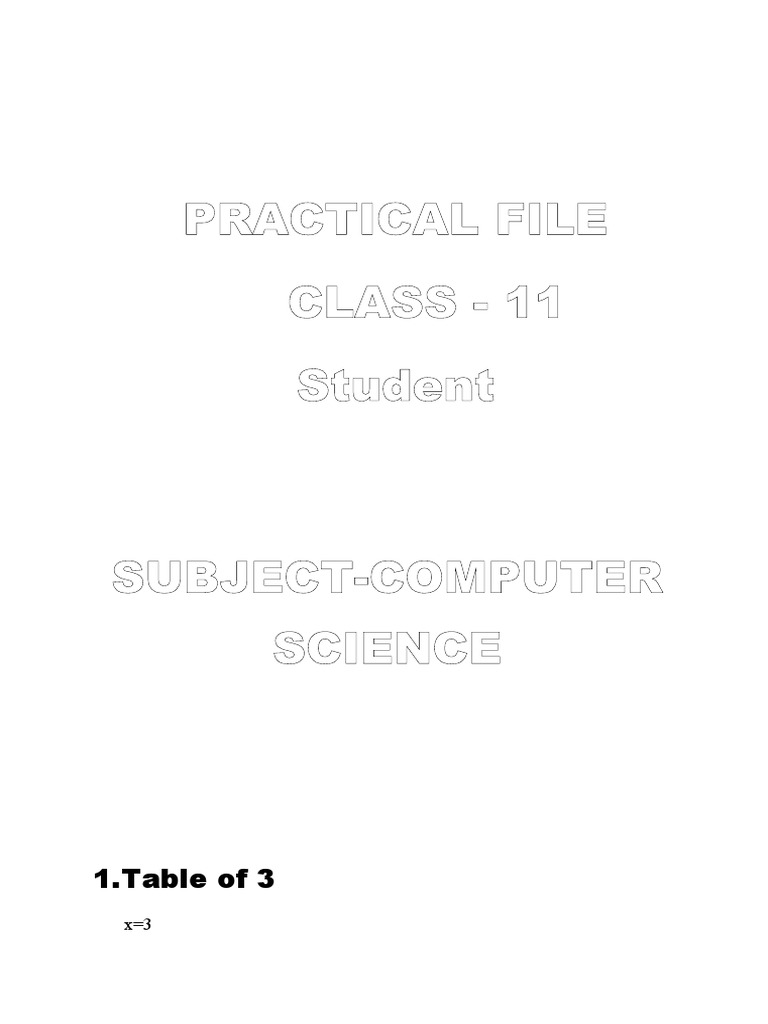 pRACTICAL FILE | Download Free PDF | Area | Computer Science