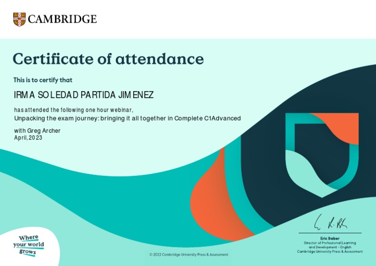 April2023 Cambridge Certificate Webinar Unpacking-The-exam-journey ...