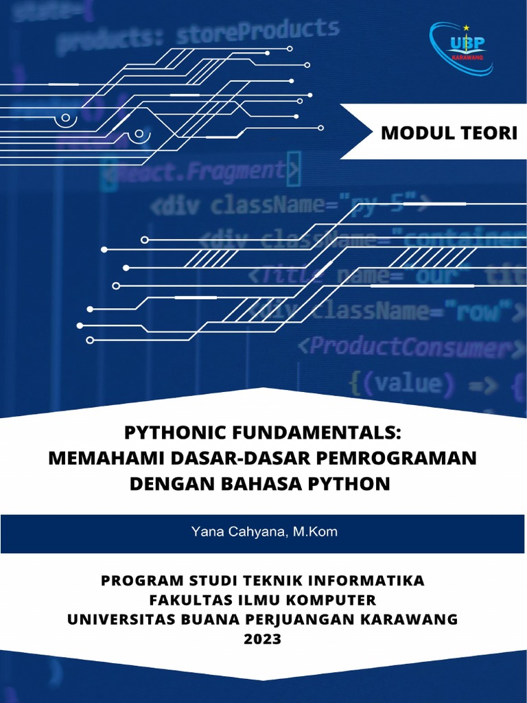 Modul Pembelajaran Bahasa Python Kelas If22b | PDF