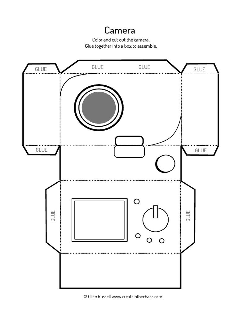Printable Papercraft Camera Template | PDF