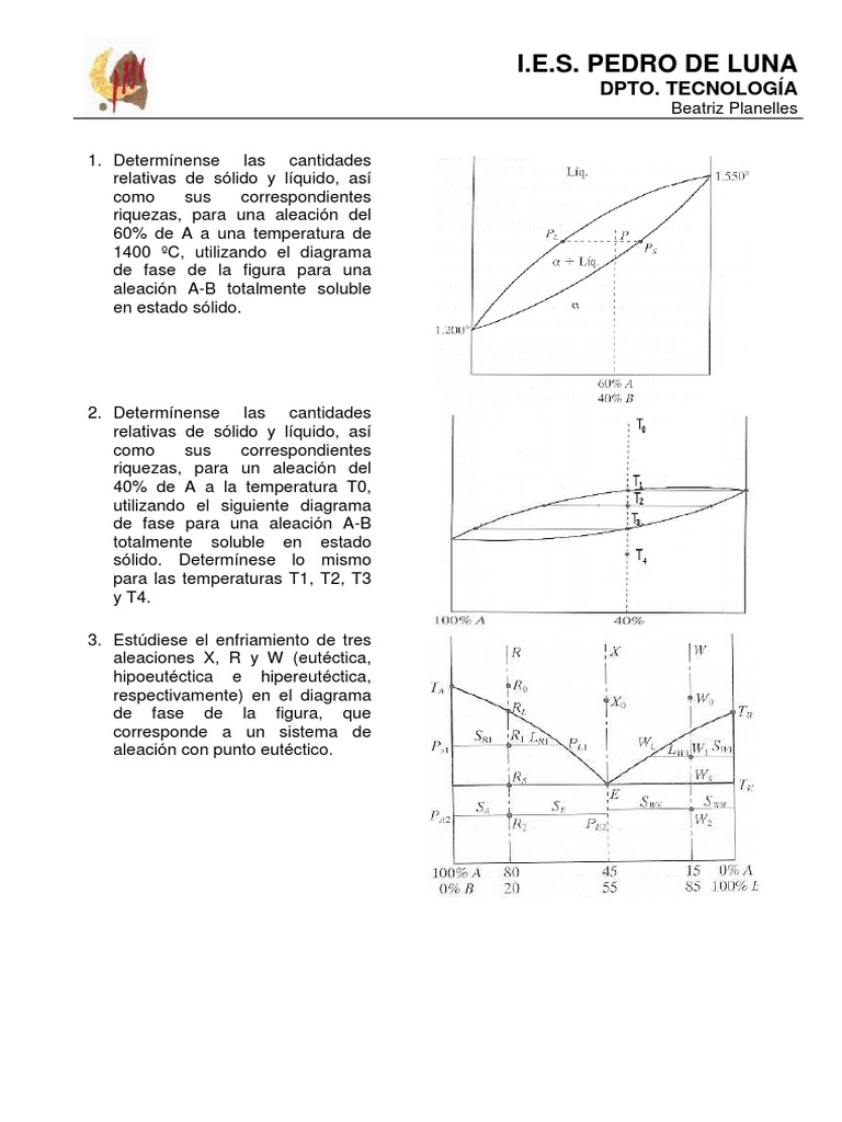 ejercicios-de-diagramas-de-fases | PDF