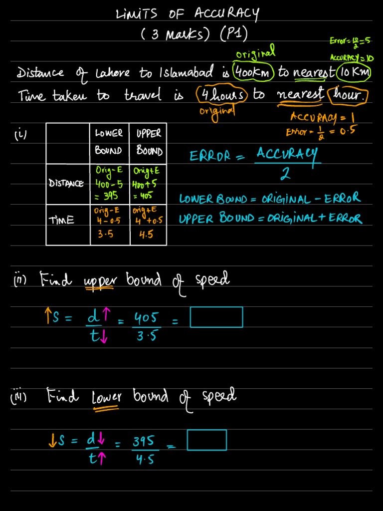 LIMITS OF ACCURACY (Upper Lower Bound) | Download Free PDF | Mathematics | Elementary Mathematics