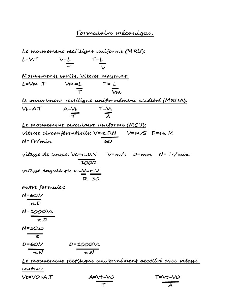 Formule Meca | PDF