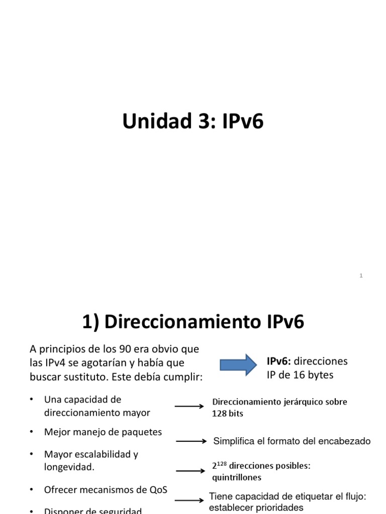 IPv6: Direccionamiento y Tipos | PDF | Yo Pv6 | Enrutador (Computación)