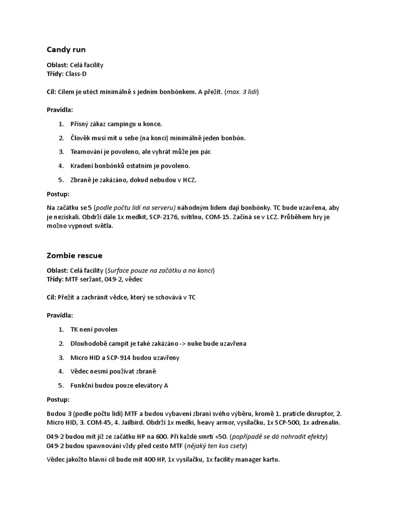 SCP-SL Custom Eventy | PDF