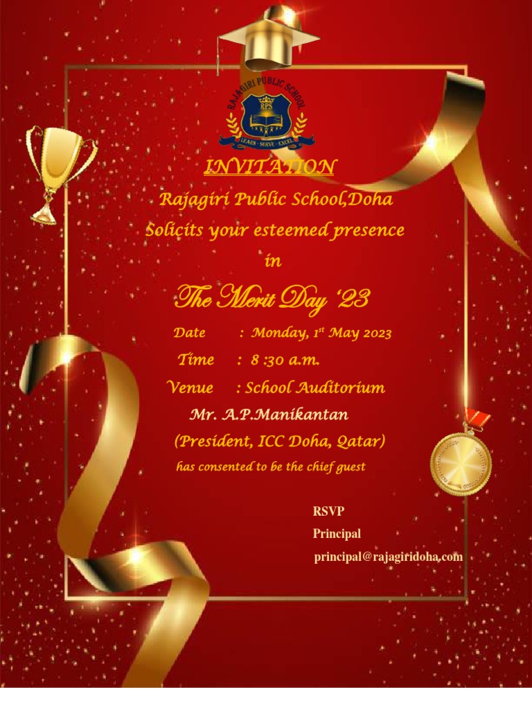 Invitation-Merit Day | PDF