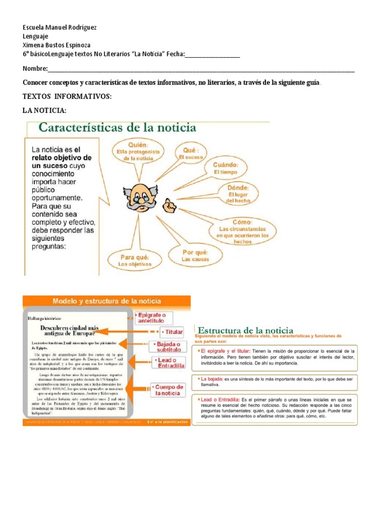 6 Textos Informativos | PDF | Infografia | Imagen