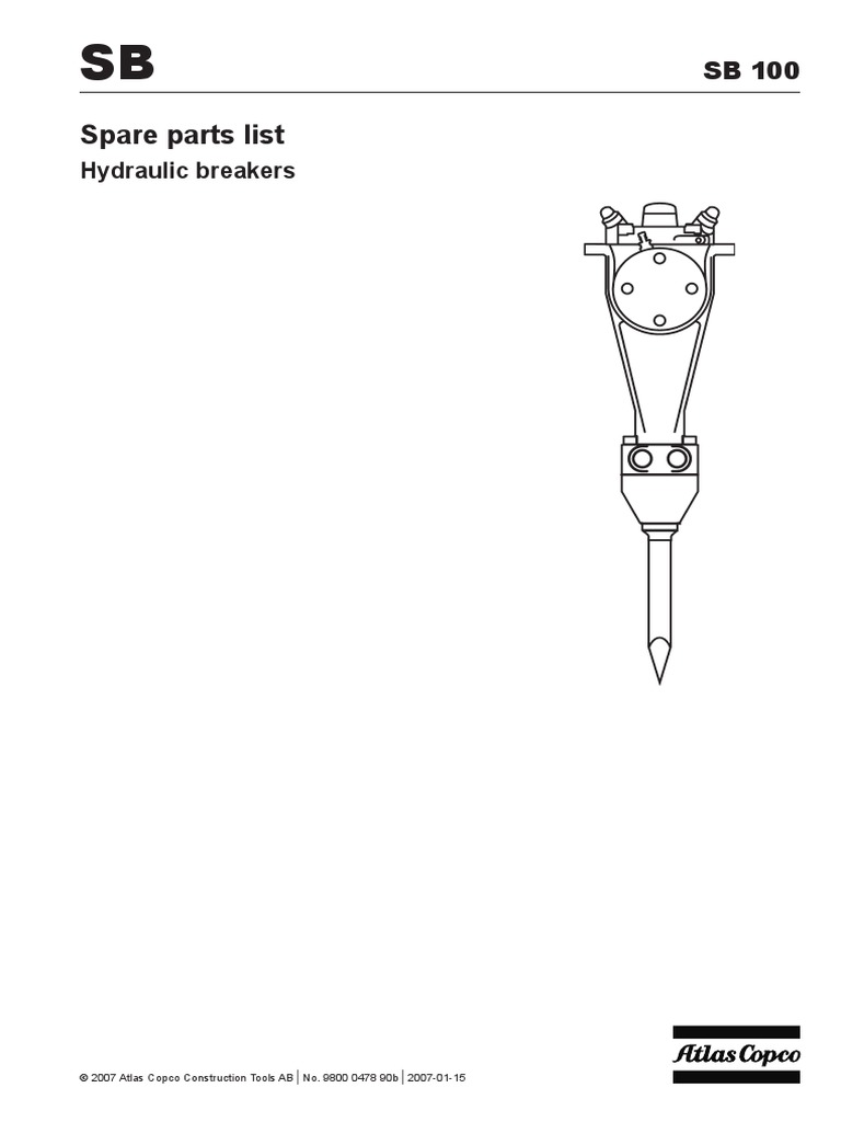 Atlas Copco SB100 | Download Free PDF | Manufactured Goods