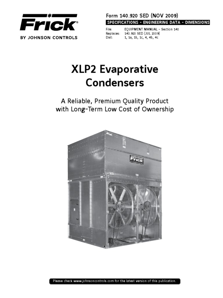 BE Spec xlp2 Evp Condenser | PDF