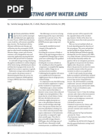 HDPE Pipeline Hydrostatic Testing Guide | PDF | Pipe (Fluid Conveyance ...