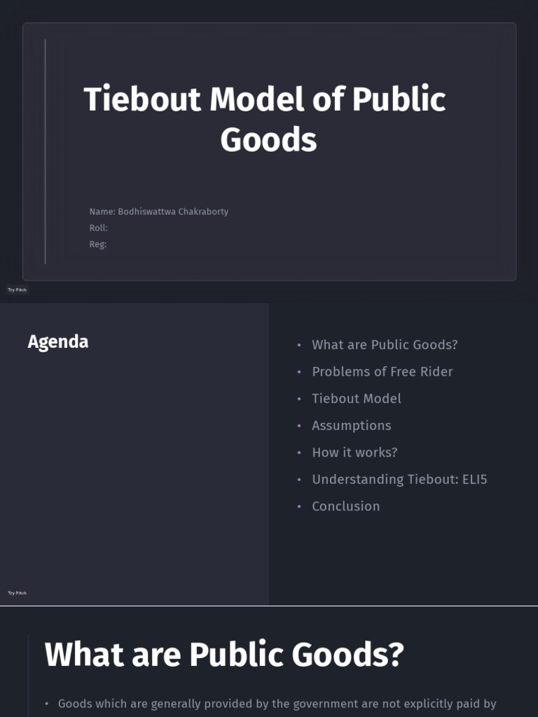 Tiebout Model of Public Goods | PDF | Economics | Microeconomics