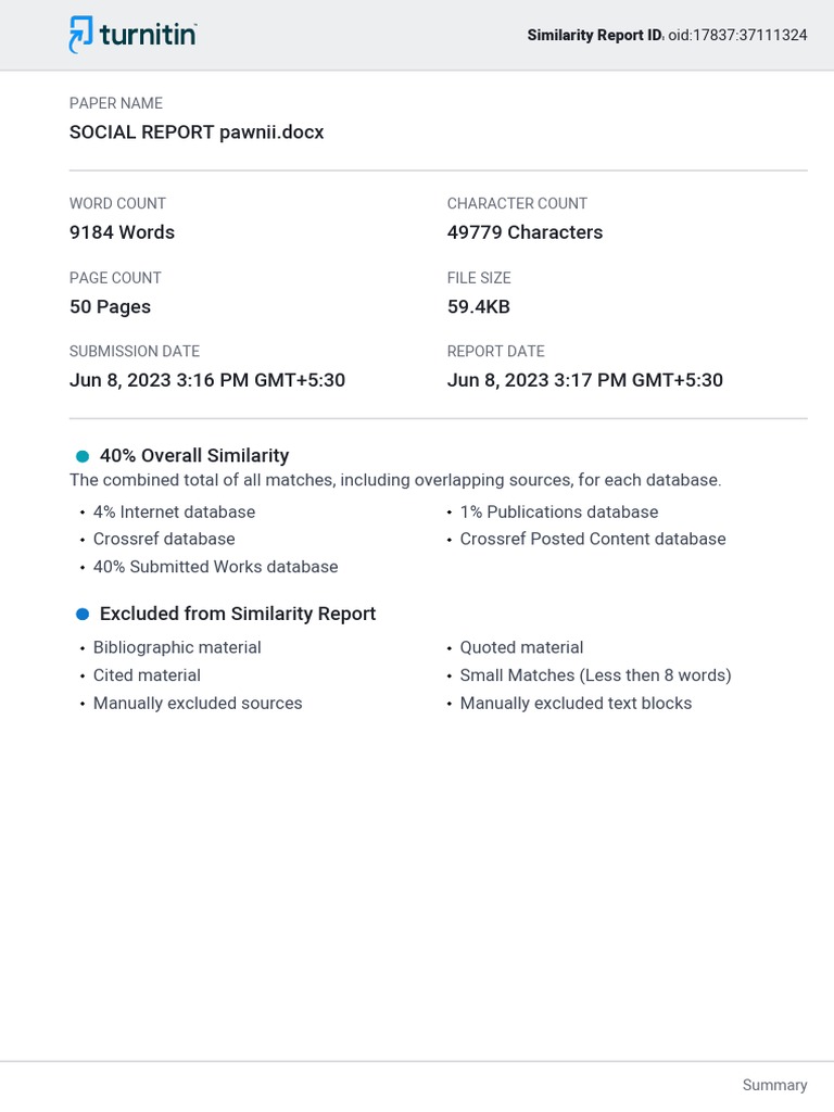 SOCIAL REPORT Pawnii | PDF | Cyberbullying | Hypothesis