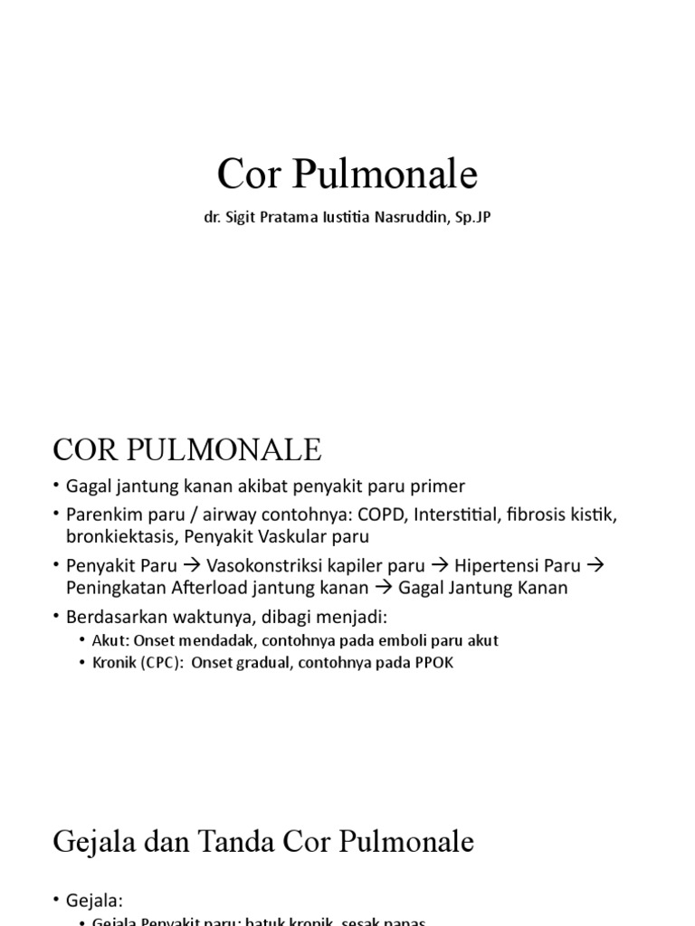 Cor Pulmonale | PDF