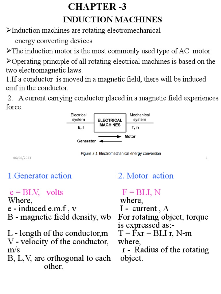 Chapter 3 (Induction Machine) | PDF