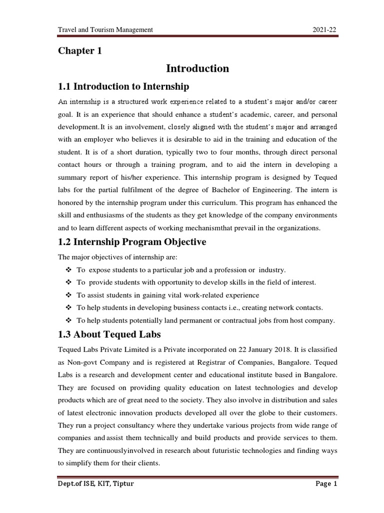 Chap1 Introduction | PDF | Internship | Job Hunting