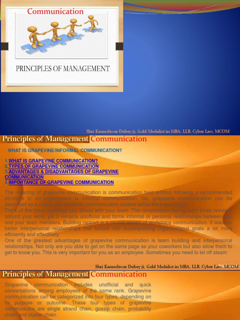 POM Communication - Grapevine | PDF | Communication | Behavioural Sciences