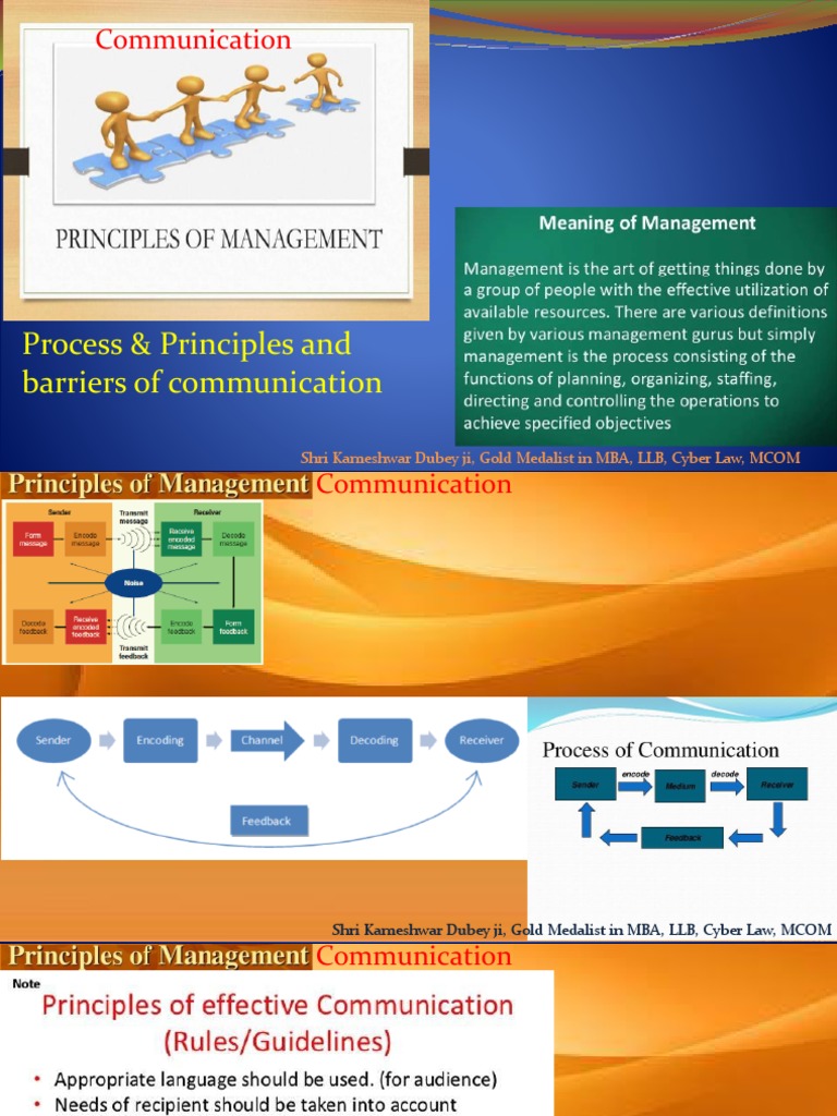 10. POM Communication -Process & Principles | PDF
