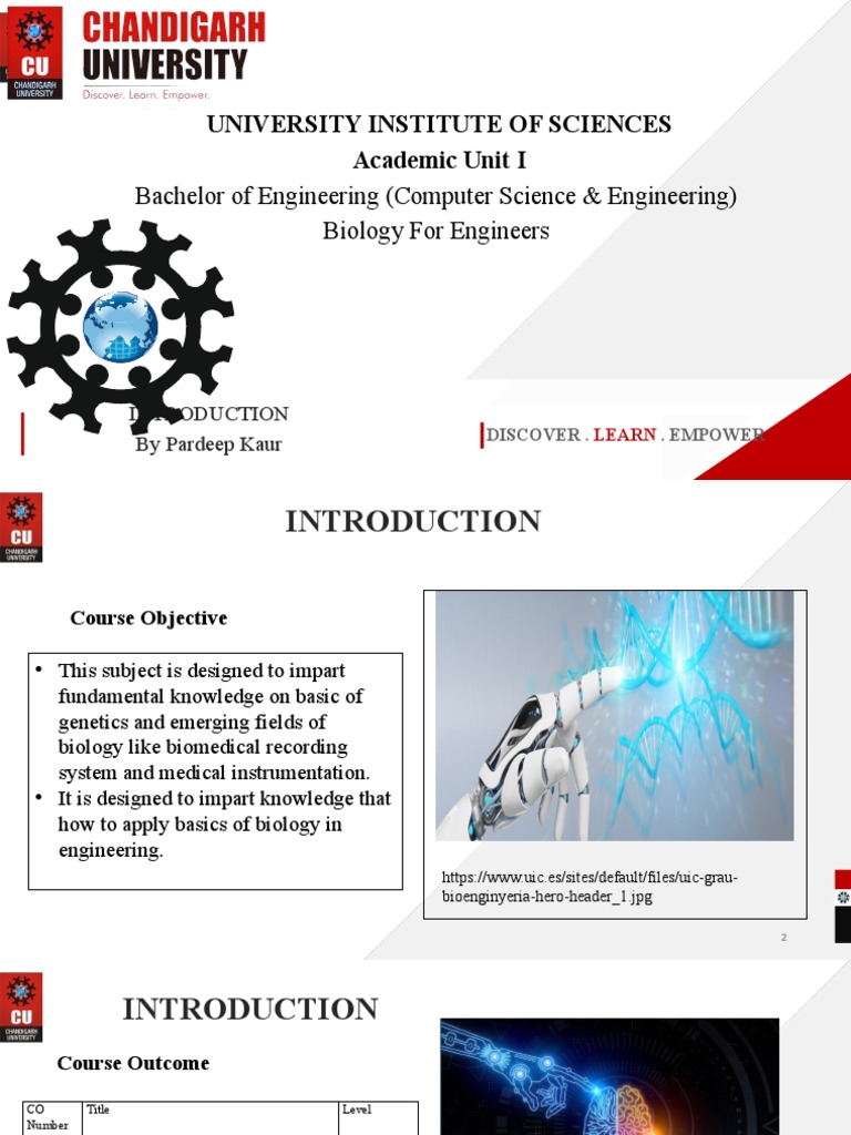 1 Biology For Engineers | PDF