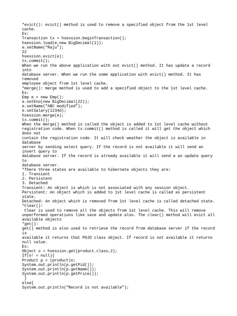 Hibernate Q and A | PDF | Databases | Cache (Computing)