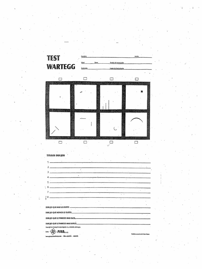 PRUEBA WARTEGG | PDF