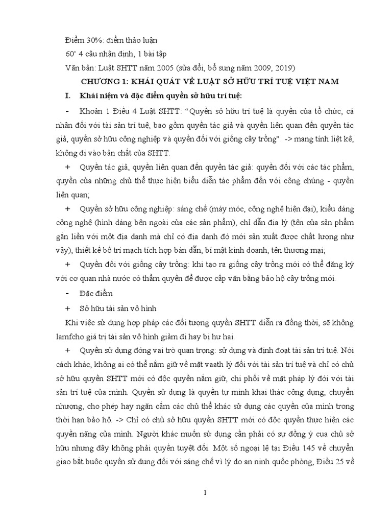 Lý thuyết SHTT | PDF