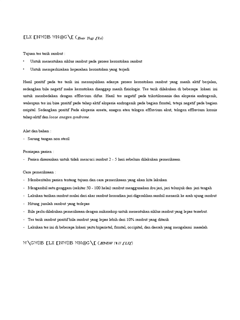 PDF Hair Pull Test | PDF