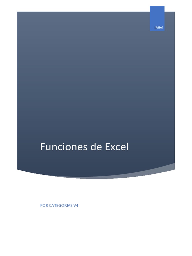 Guía de Funciones de Excel | PDF | Matriz (Matemáticas) | Funciones trigonométricas