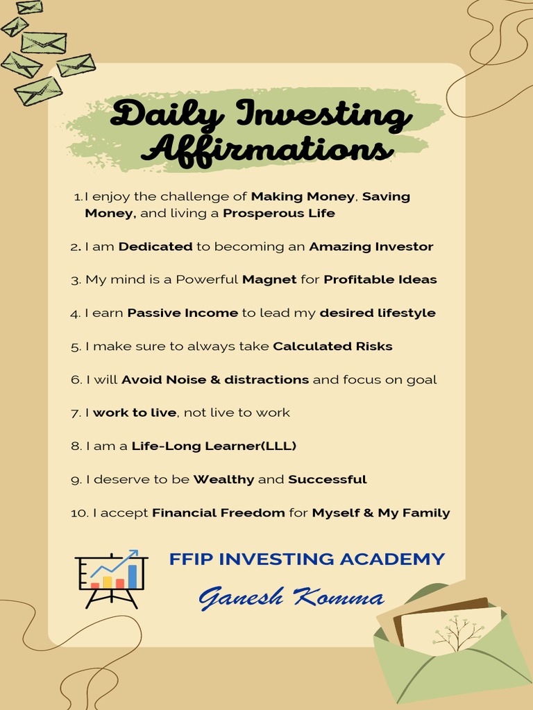 Daily Investing Affirmations | PDF